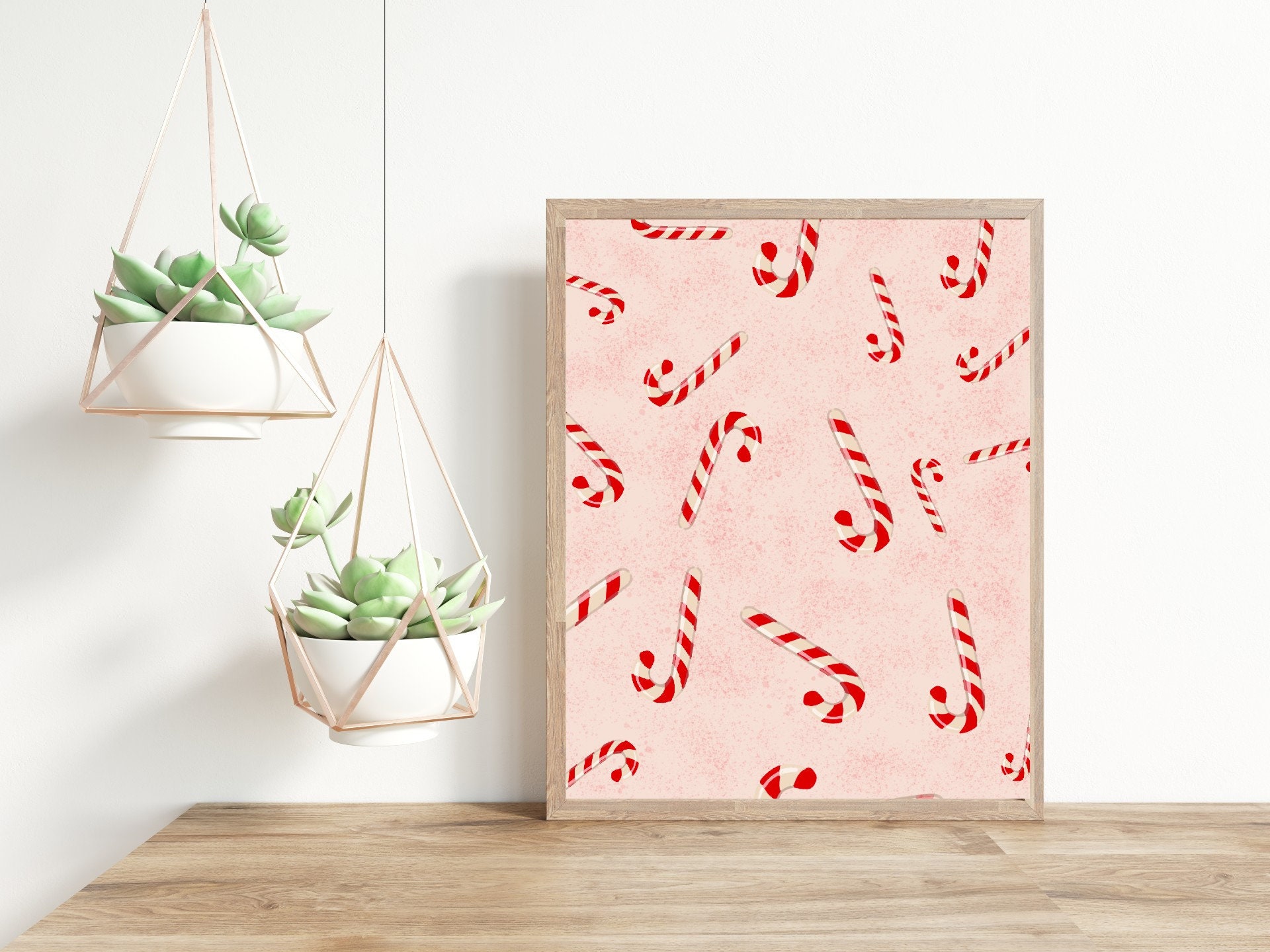 Candy Cane Printable, DIGITAL DOWNLOAD, Christmas Print, Candy Cane ...