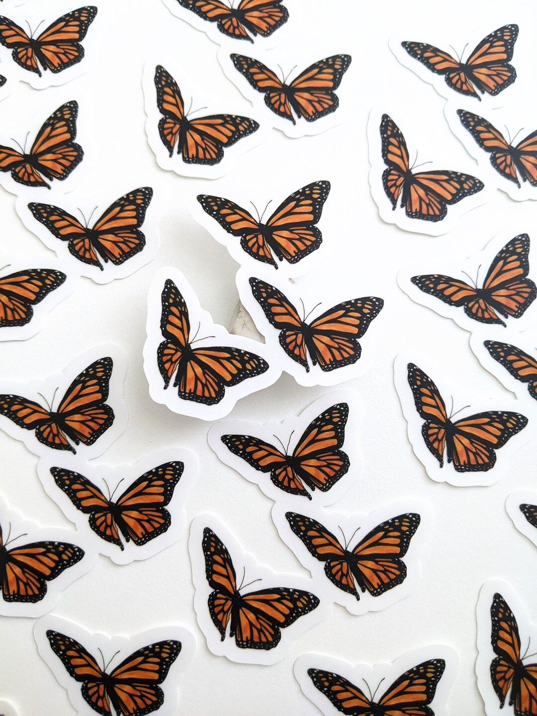 Monarch Butterflies Sticker | Hand Drawn | 2.5"x2.75" | Waterproof - Etsy