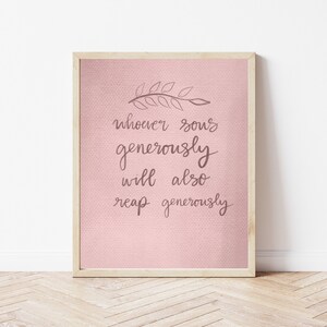 Bible Verse Printable | Scripture DIGITAL DOWNLOAD | Hand Lettering | 2 ...