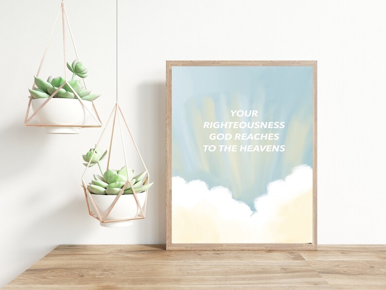 Bible Verse Art | Clouds | Scripture Artwork | Christian Printable ...