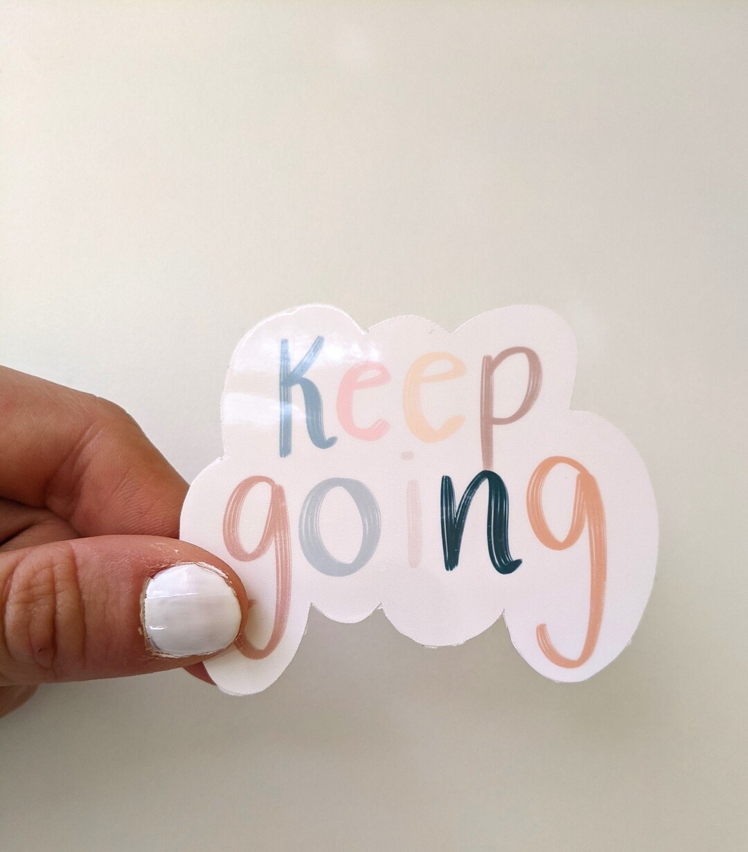 Keep Going Sticker, Glossy Sticker, Waterproof Vinyl Sticker, Pastel ...