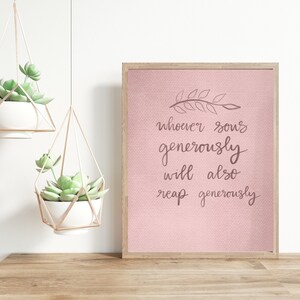 Bible Verse Printable | Scripture DIGITAL DOWNLOAD | Hand Lettering | 2 ...
