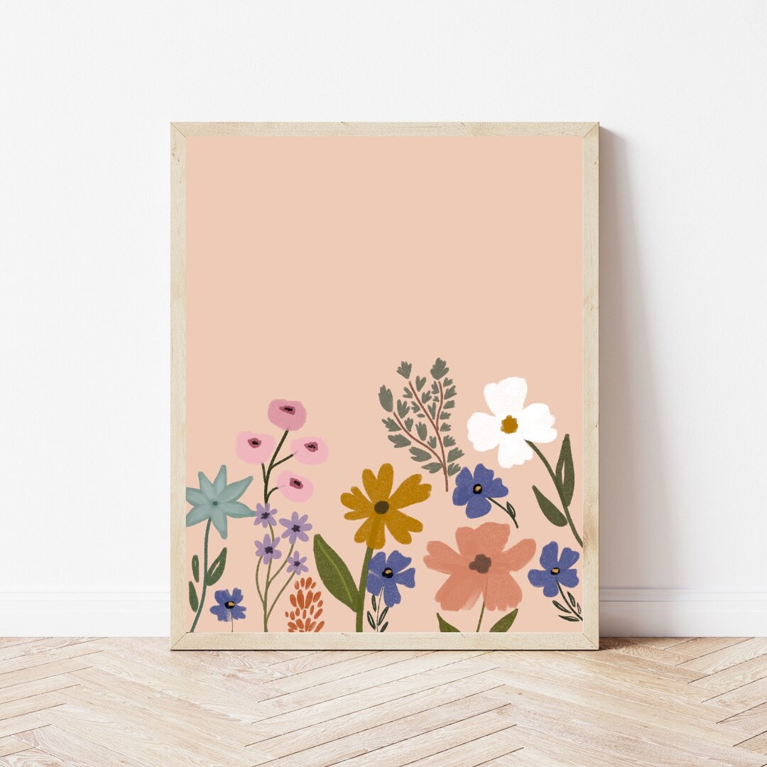 Floral Printable | DIGITAL DOWNLOAD | Flower Digital Print | 8"x10 ...