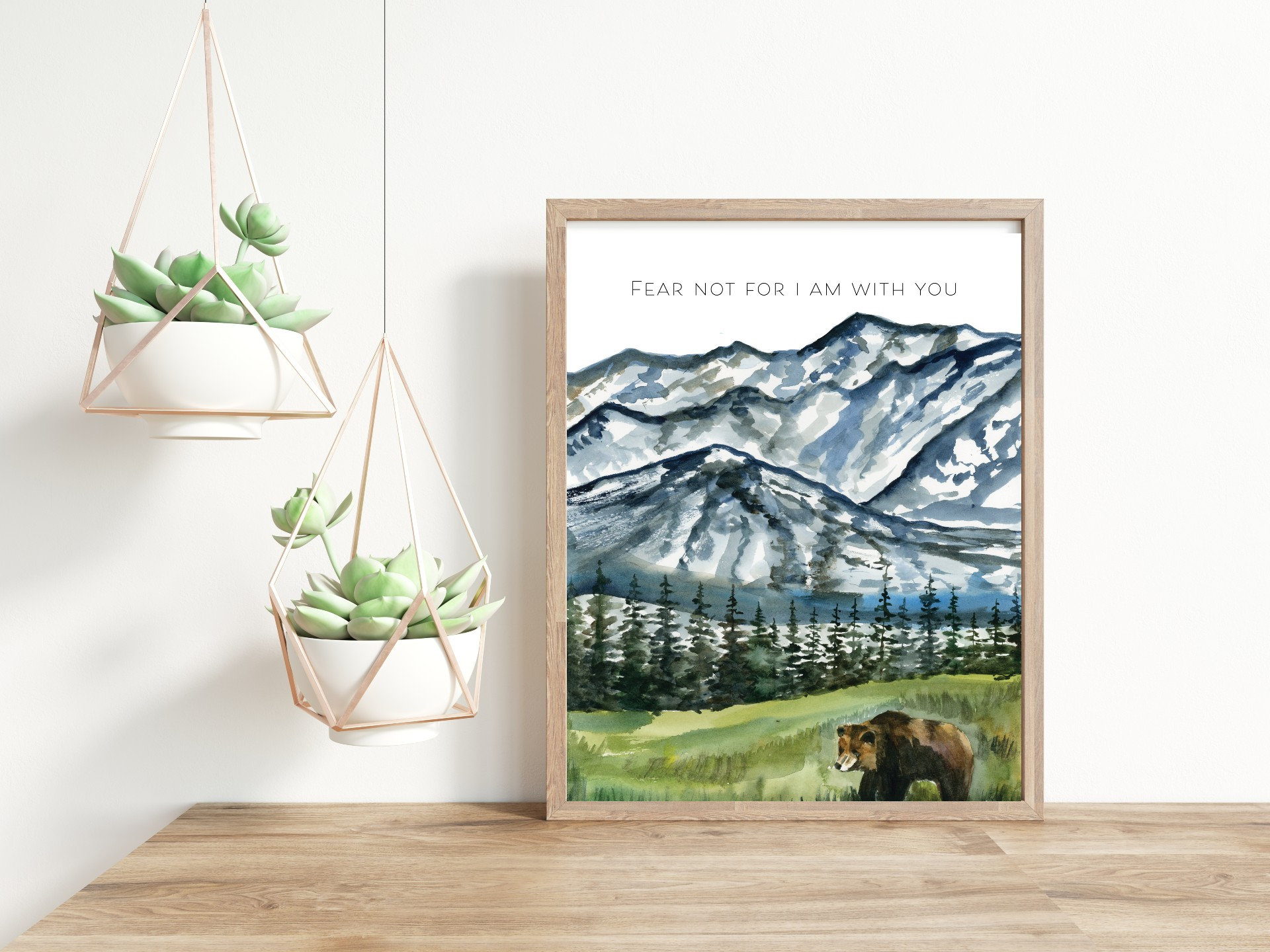 Fear Not for I Am With You Printable Scripture Wall Decor - Etsy