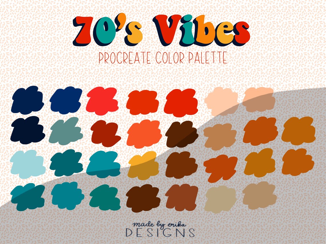 70s Vibes Color Palette / 1970’s Color Palette / Retro Colors ...