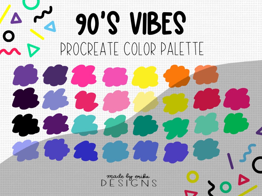 90s Vibes Color Palette / 1990’s Color Palette / Retro Colors ...