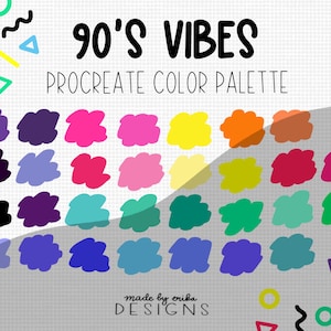 90s Vibes Color Palette / 1990’s Color Palette / Retro Colors ...