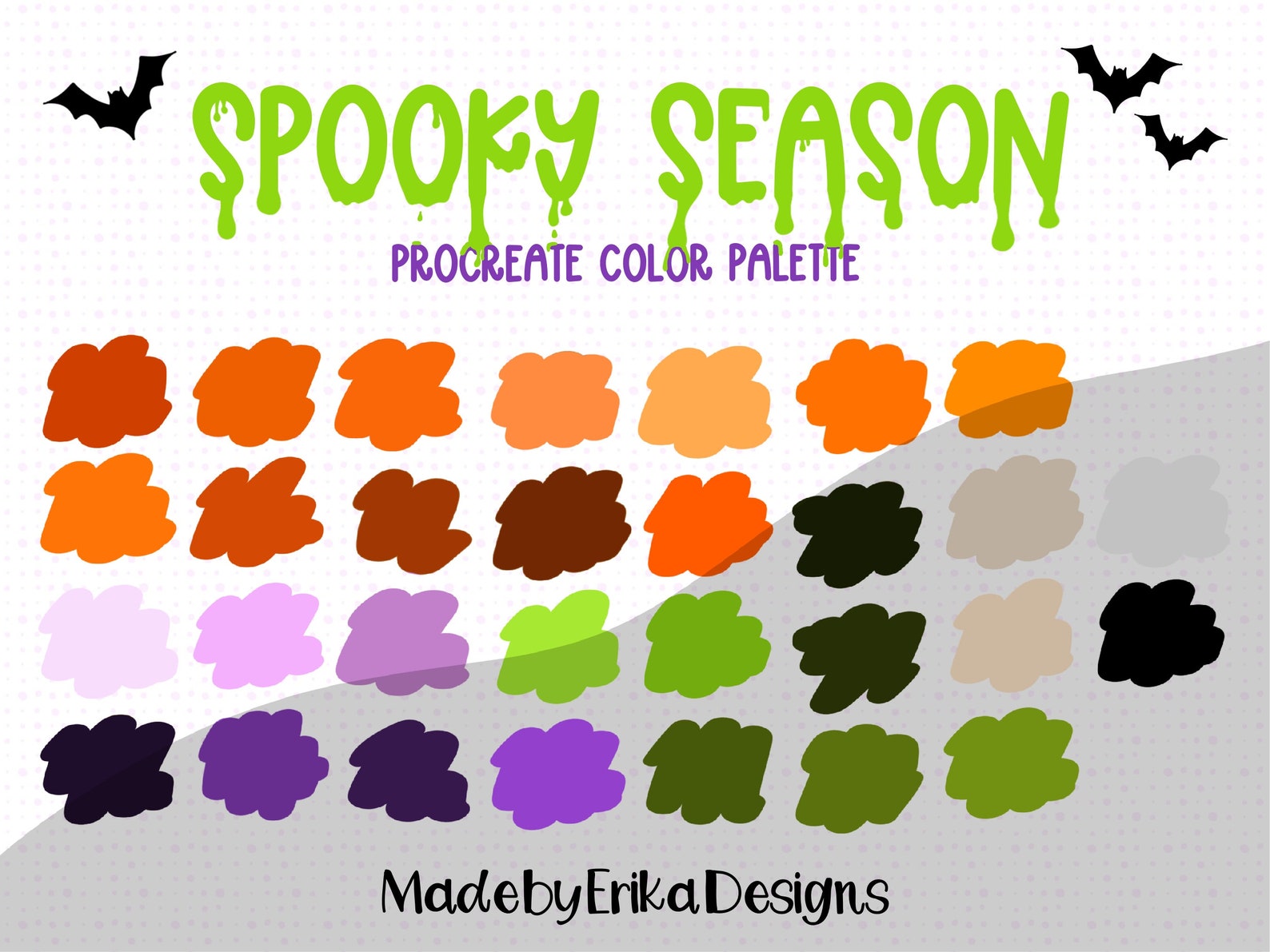 Spooky Season Halloween Color Palette / Halloween Colors / Spooky ...