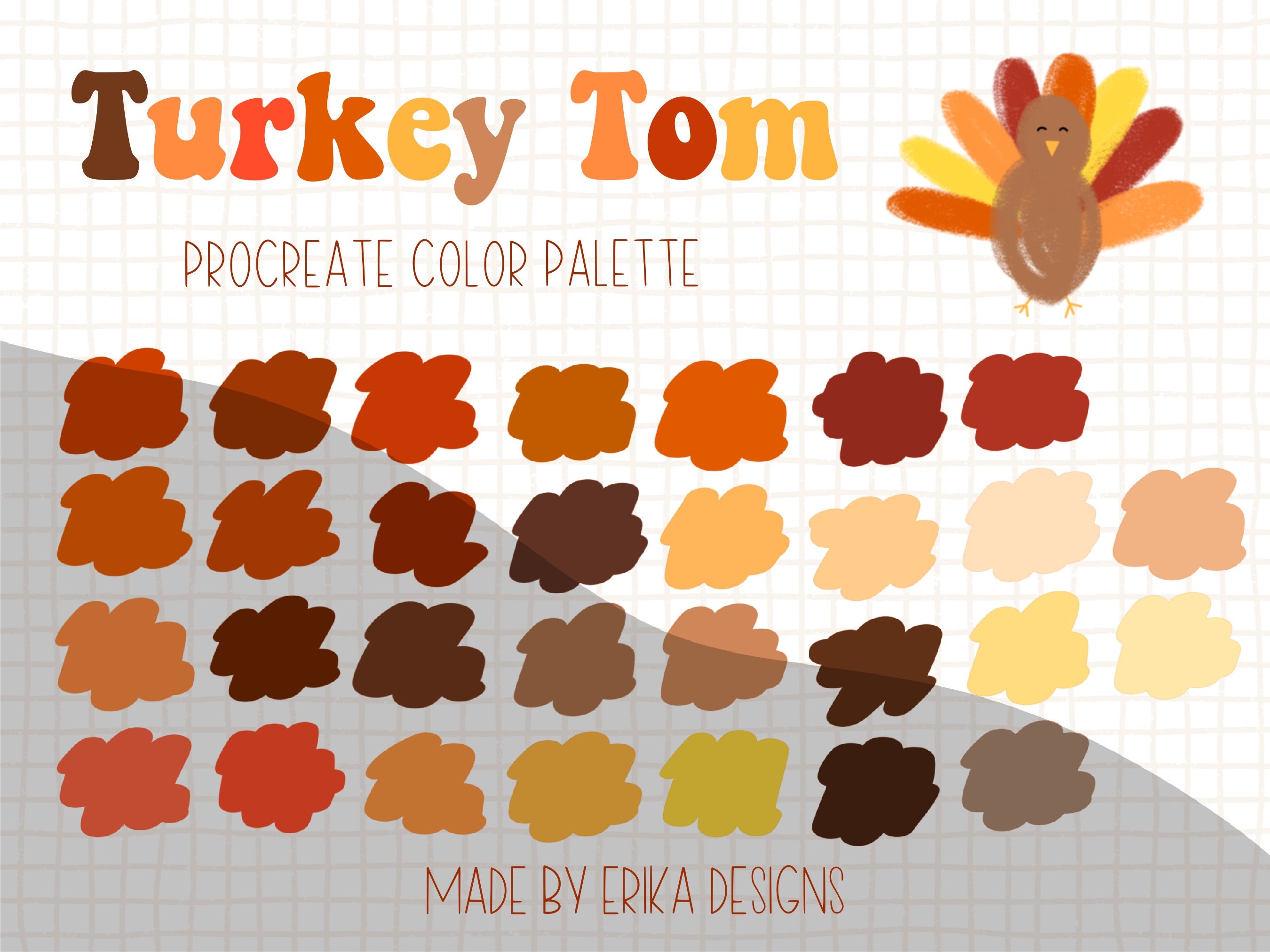 Turkey Tom Color Palette / Thanksgiving Colors / Turkey Day Colors ...