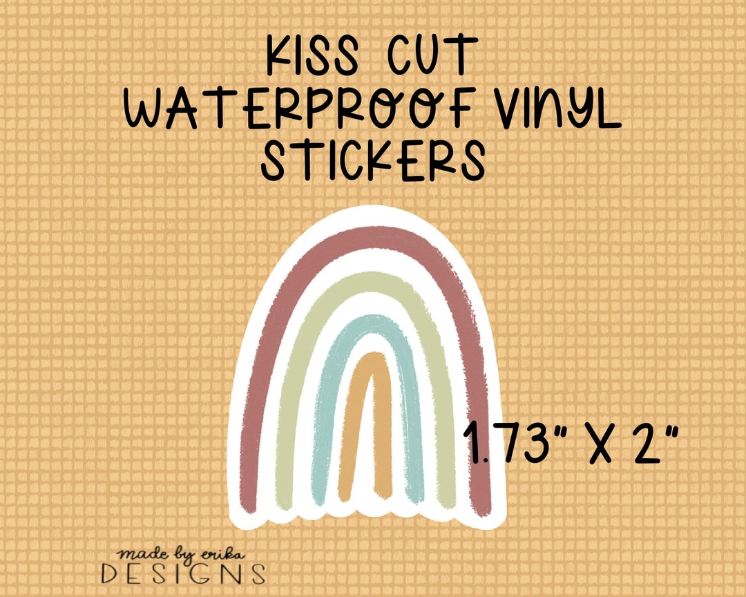 Mini Rainbow Sticker | Hand Drawn Sticker | Laptop and Water Bottle ...
