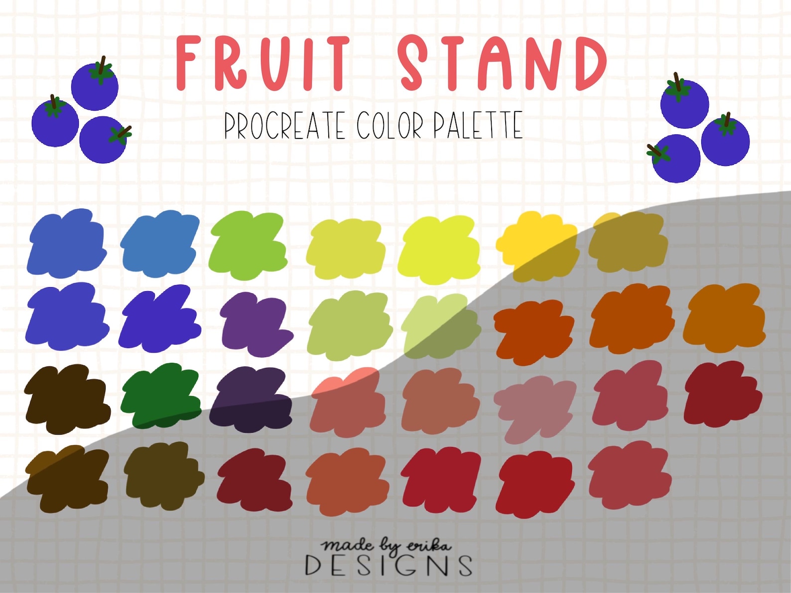 Fruit Stand Color Palette / Farmer’s Market Colors / Fruit Stand Colors ...