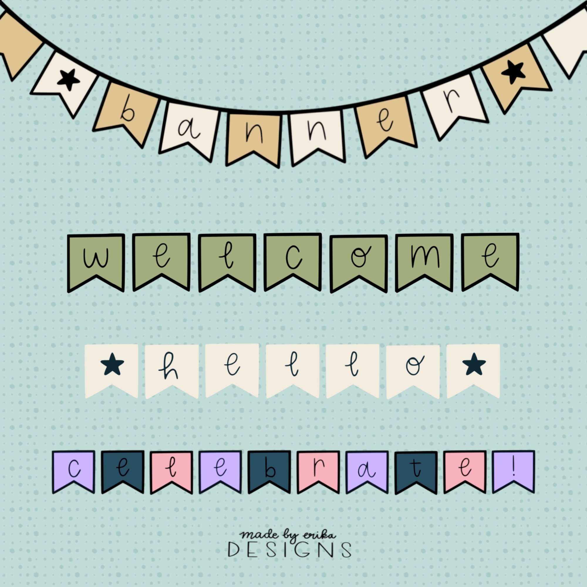 Banner Celebration Font | Handwritten Font | Ttf Download Font | Hand ...