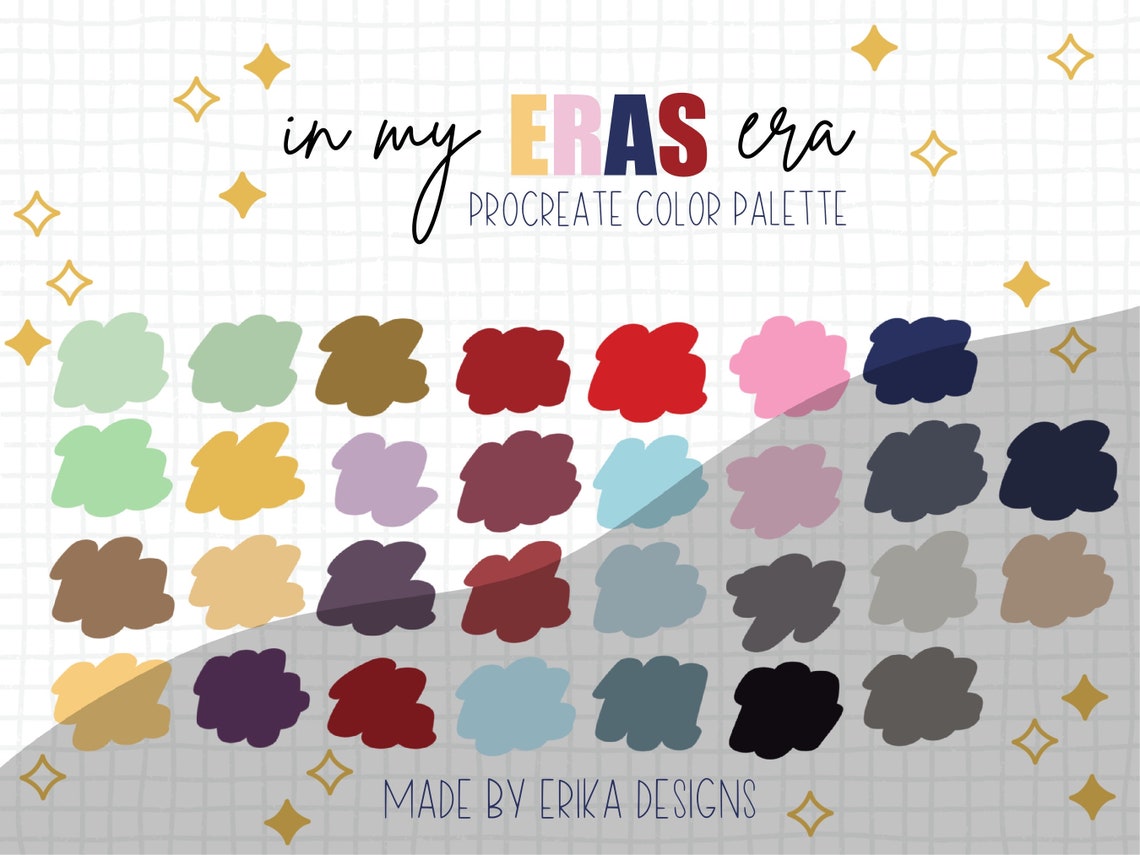 In My Eras Era Color Palette / Eras Tour Colors /taylor Swift Colors ...
