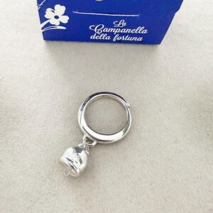 925 Silver Woman Ring Capri Bell Lucky Charm Pendant - Etsy