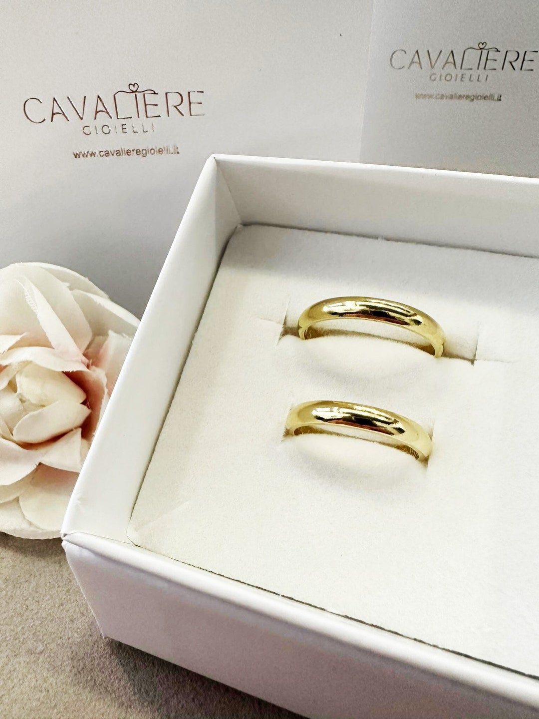 Anelli fedi nuziali in argento 925 fedine coppia lui e lei donna uomo ...