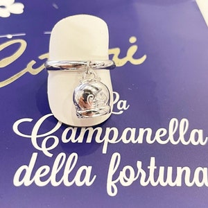 925 Silver Woman Ring Capri Bell Lucky Charm Pendant - Etsy