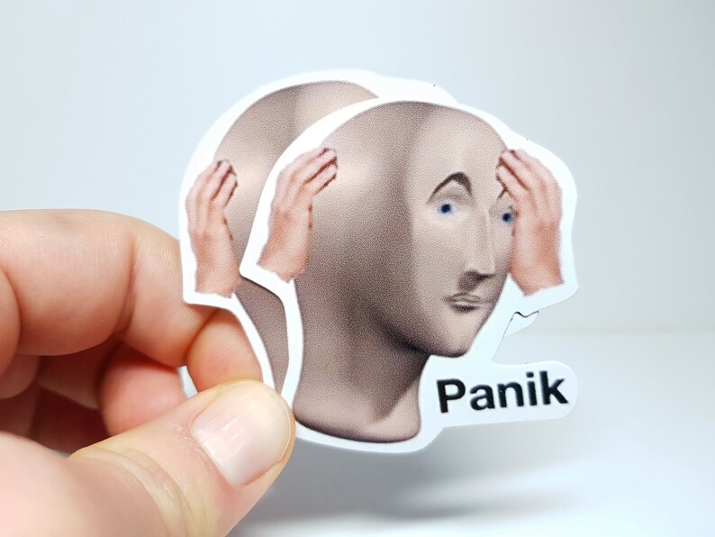 Meme Sticker meme Man Panik Funny Internet - Etsy