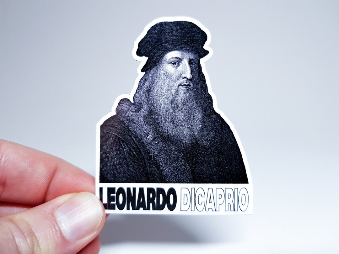 Meme Sticker “leonardo Da Vinci - Dicaprio” - Funny Actor Sticker for ...