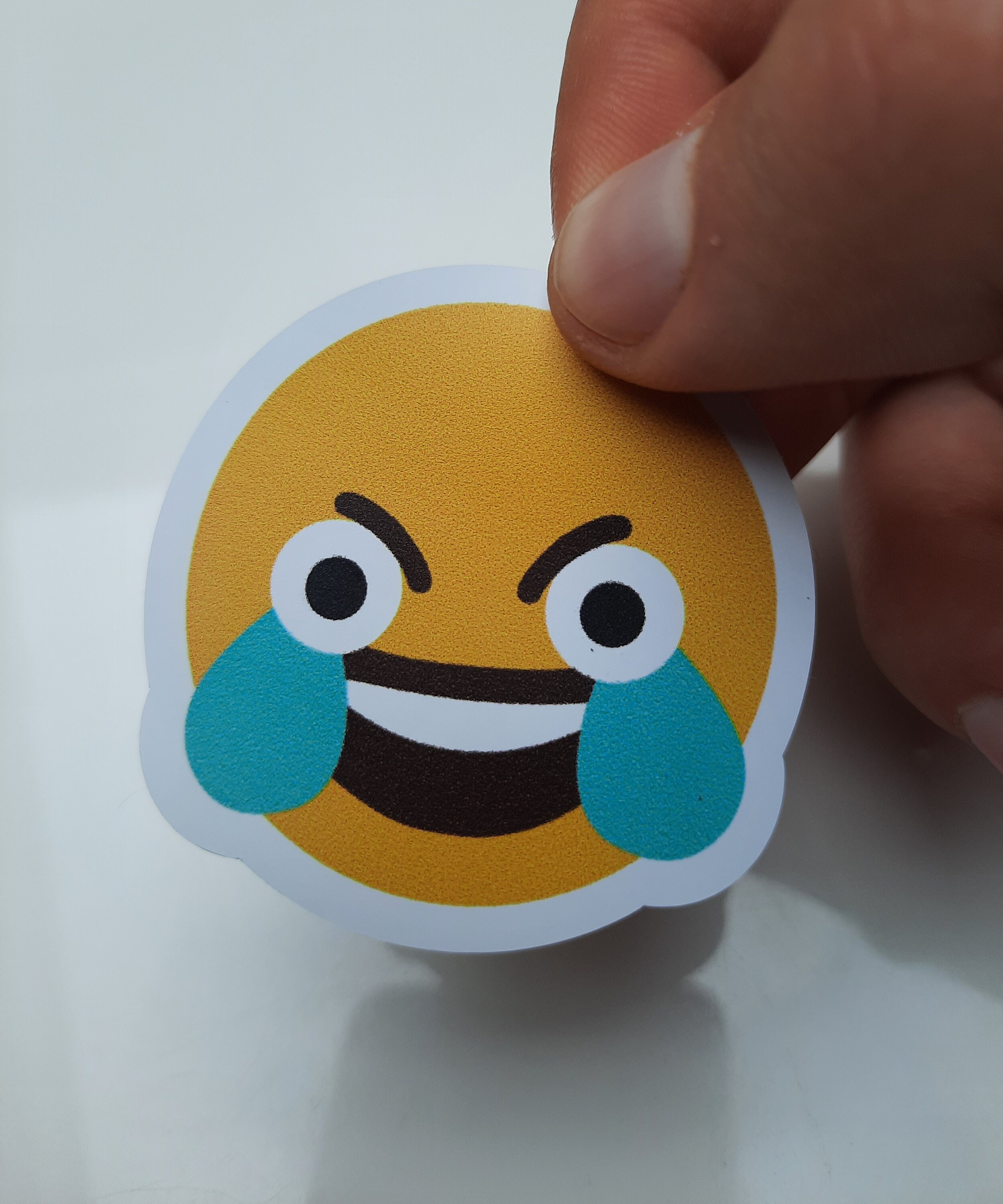 Meme Sticker Open Eye Crying Laughing Emoji Funny | Etsy