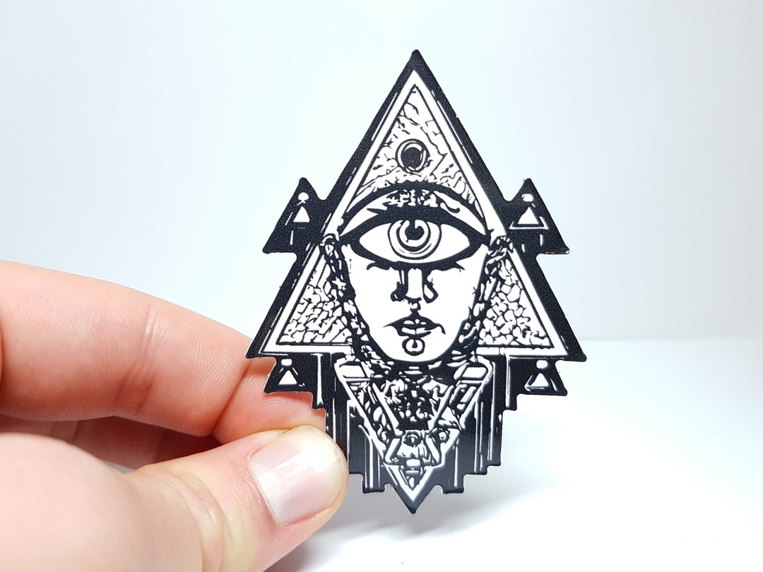 Aesthetic Sticker "watching Eye" - Black and White Psychedelic Eye ...