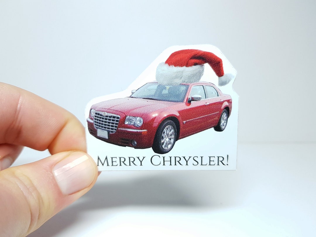 2.36x1.89'' Meme Sticker merry Chrysler Funny Christmas Sticker - Etsy ...