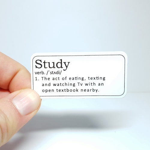 Aesthetic Meme Sticker study Funny Sticker for - Etsy