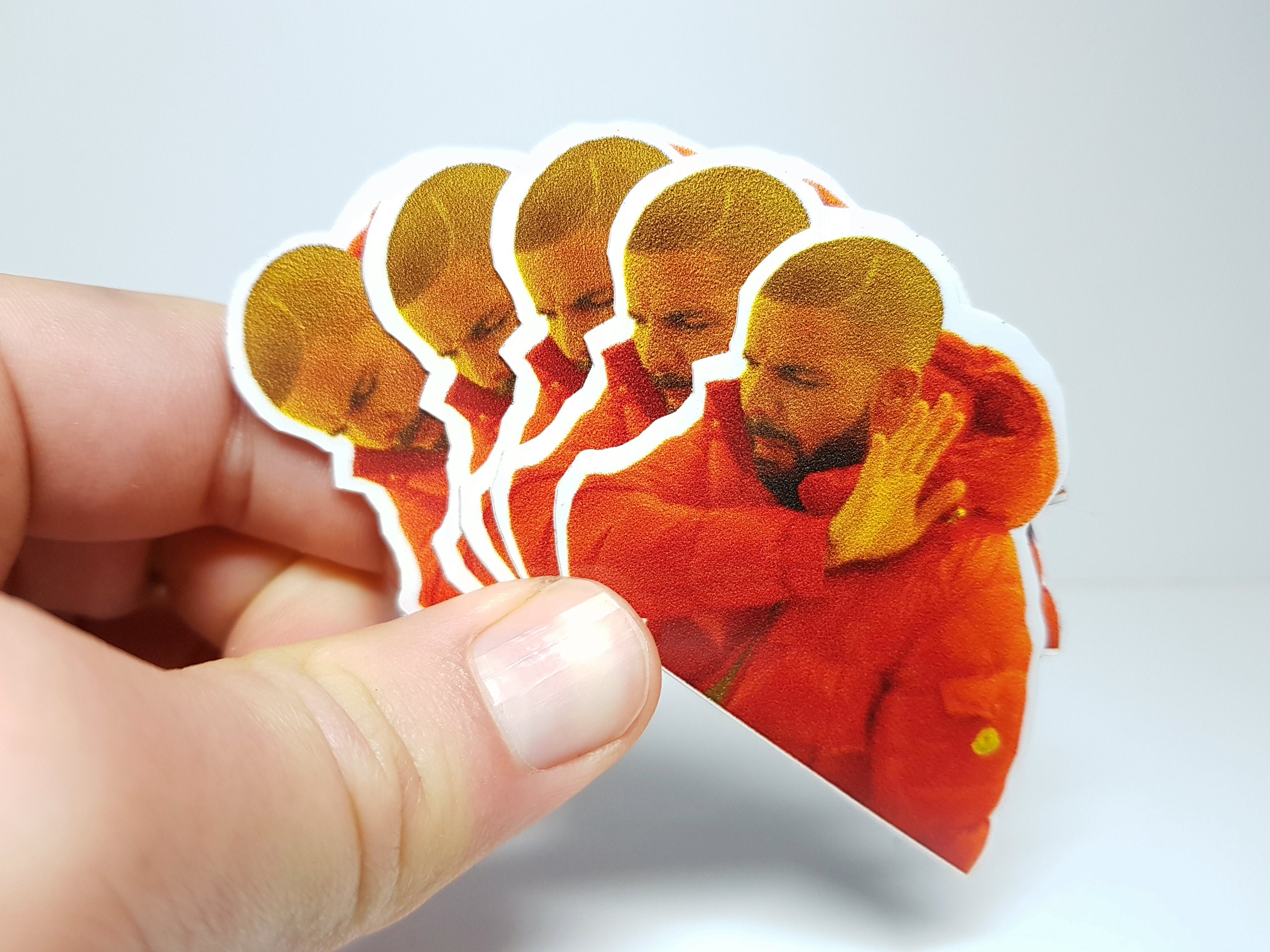 2.28x1.77'' Meme Sticker drake Nah Funny - Etsy