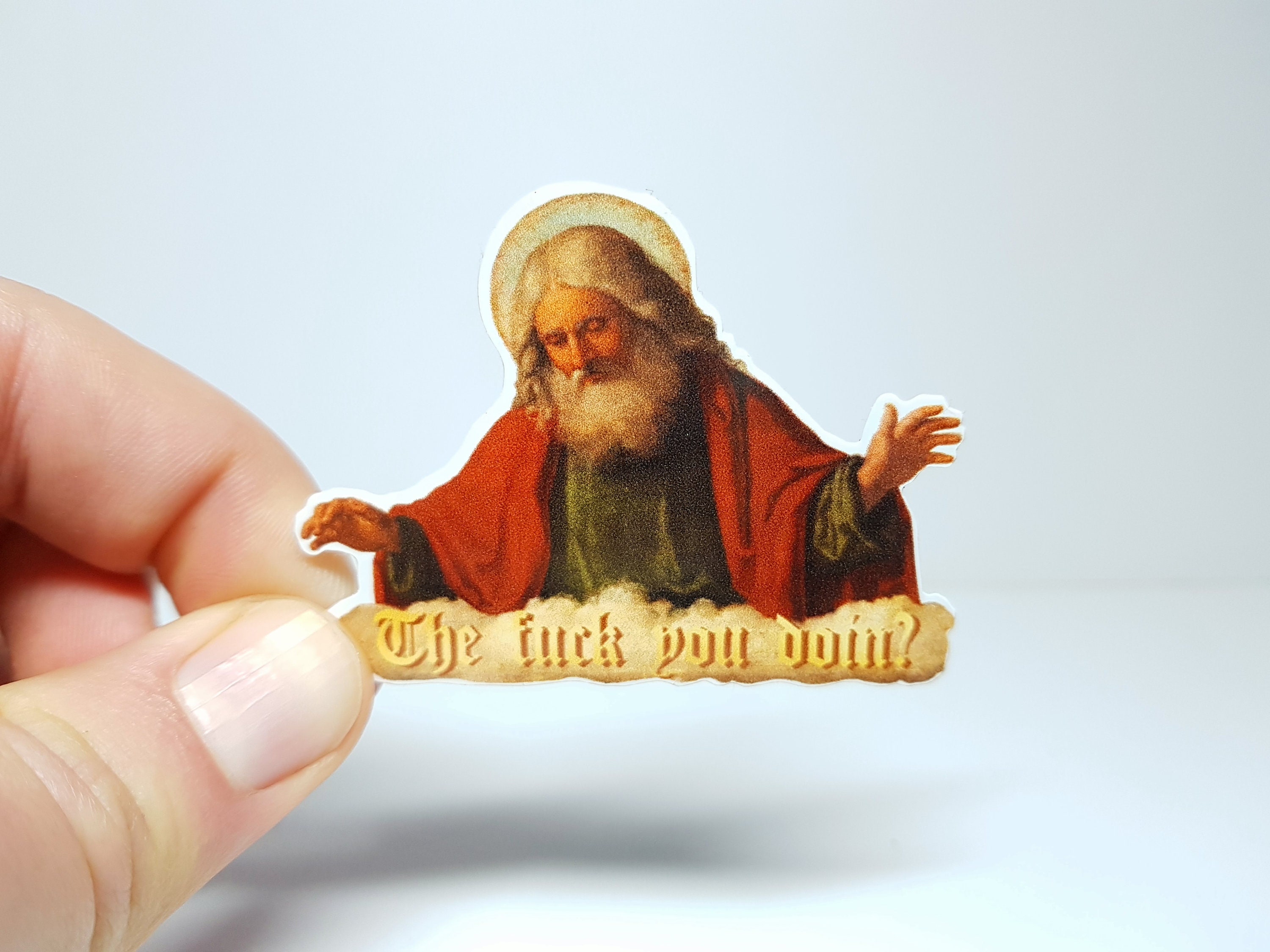 The Ultimative Divine Jesus Meme Sticker Set Holier Than - Etsy