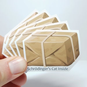 Meme Sticker "schrödinger's Cat" - Enjoy the Magic of Quantum Physics ...