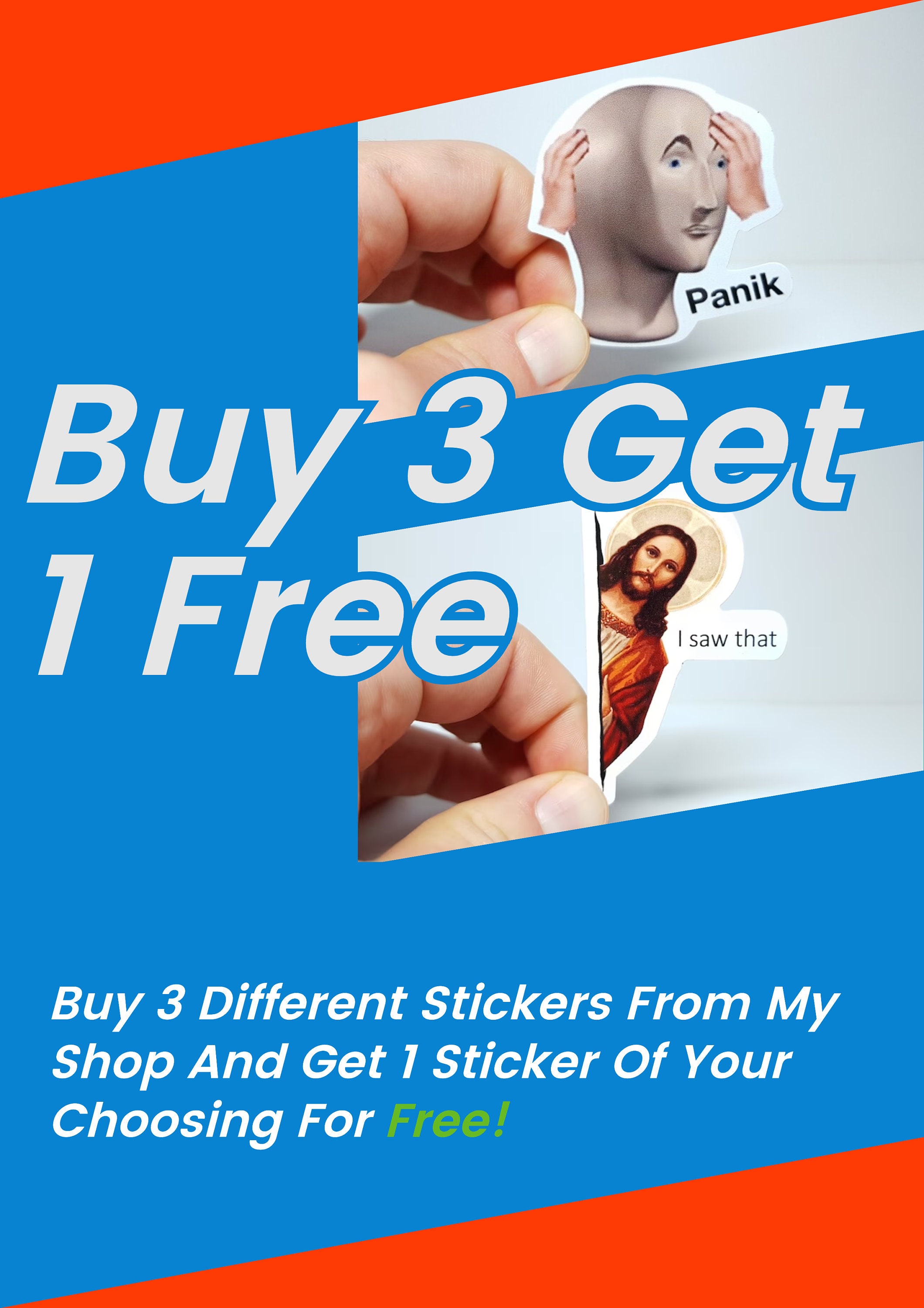 Meme Sticker jesus Ayy Man the Funniest and - Etsy