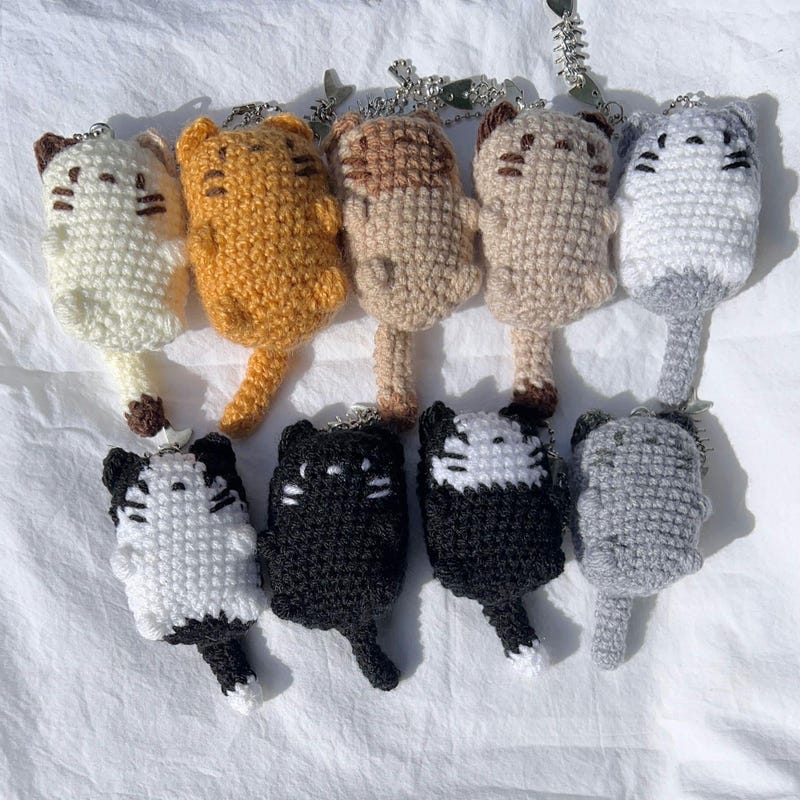 Japanese Plush Keychain - Etsy