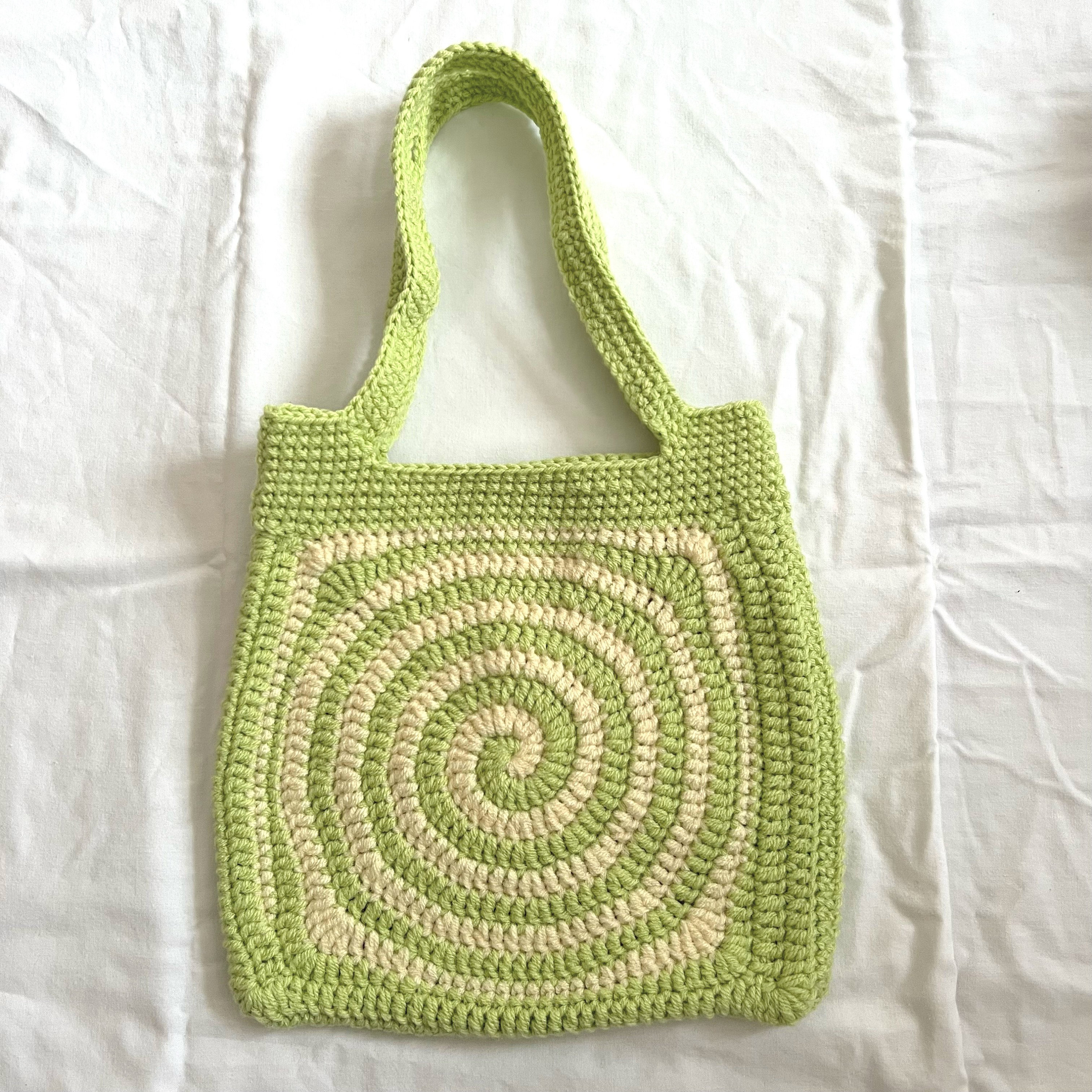 Spiral Tote Bag Earth Colours Hand Bag Brown Green | Etsy UK