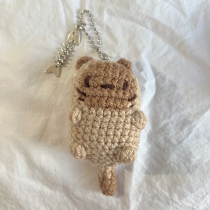 Cat Keychain Kitten Matching Gifts Crochet Handmade Kawaii Plush Toy ...