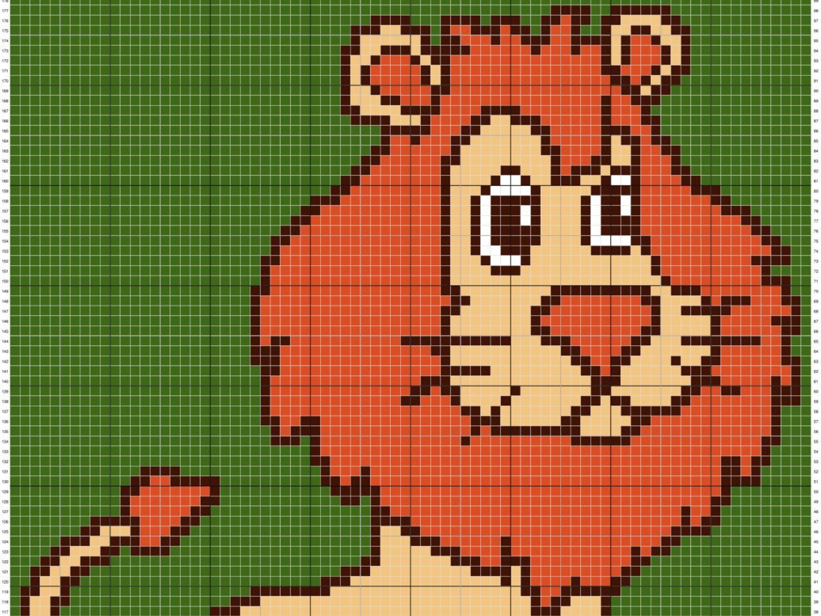Safari Lion Graph Written Pattern for C2C & Tapestry Crochet - Etsy UK