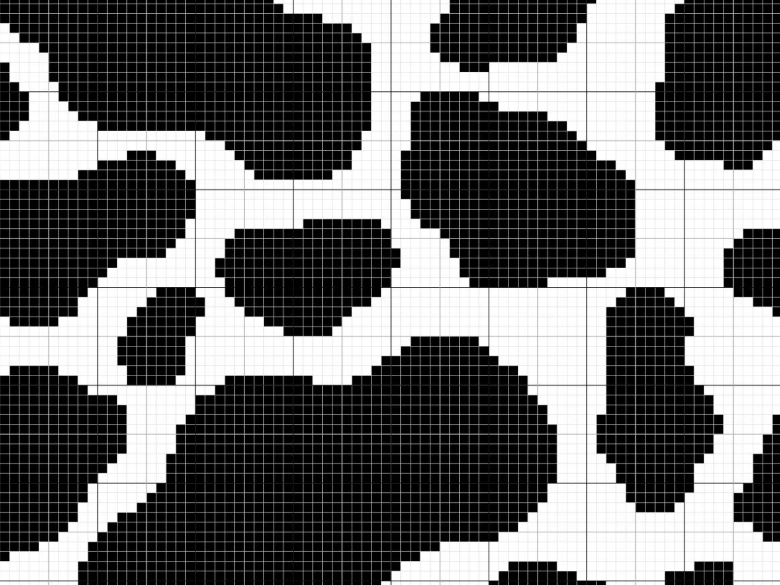Cow Print Graph + Written Pattern for C2C & Tapestry Crochet - C2C ...