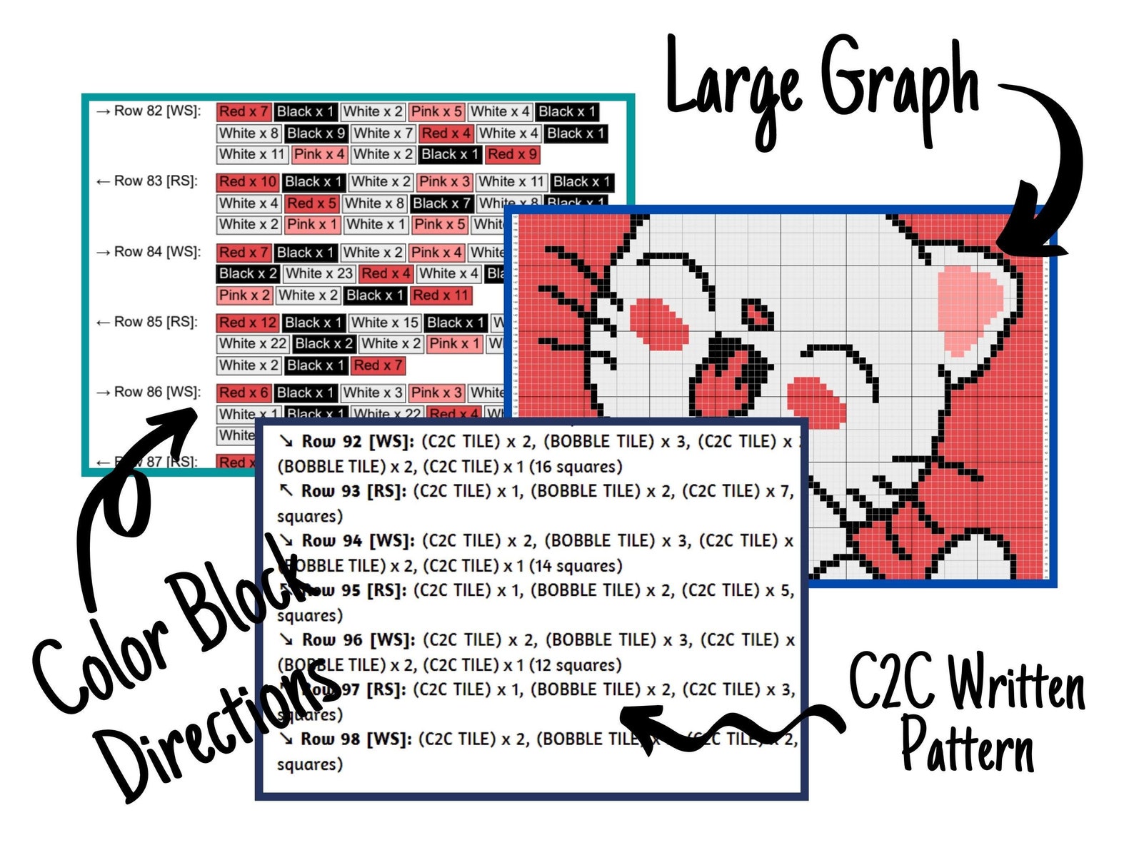 Smiling Baby Cat Kitten Graph & Pattern C2C and Tapestry - Etsy UK