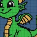 Cute Baby Dragon Graph Written Pattern for C2C & Tapestry Crochet C2C ...