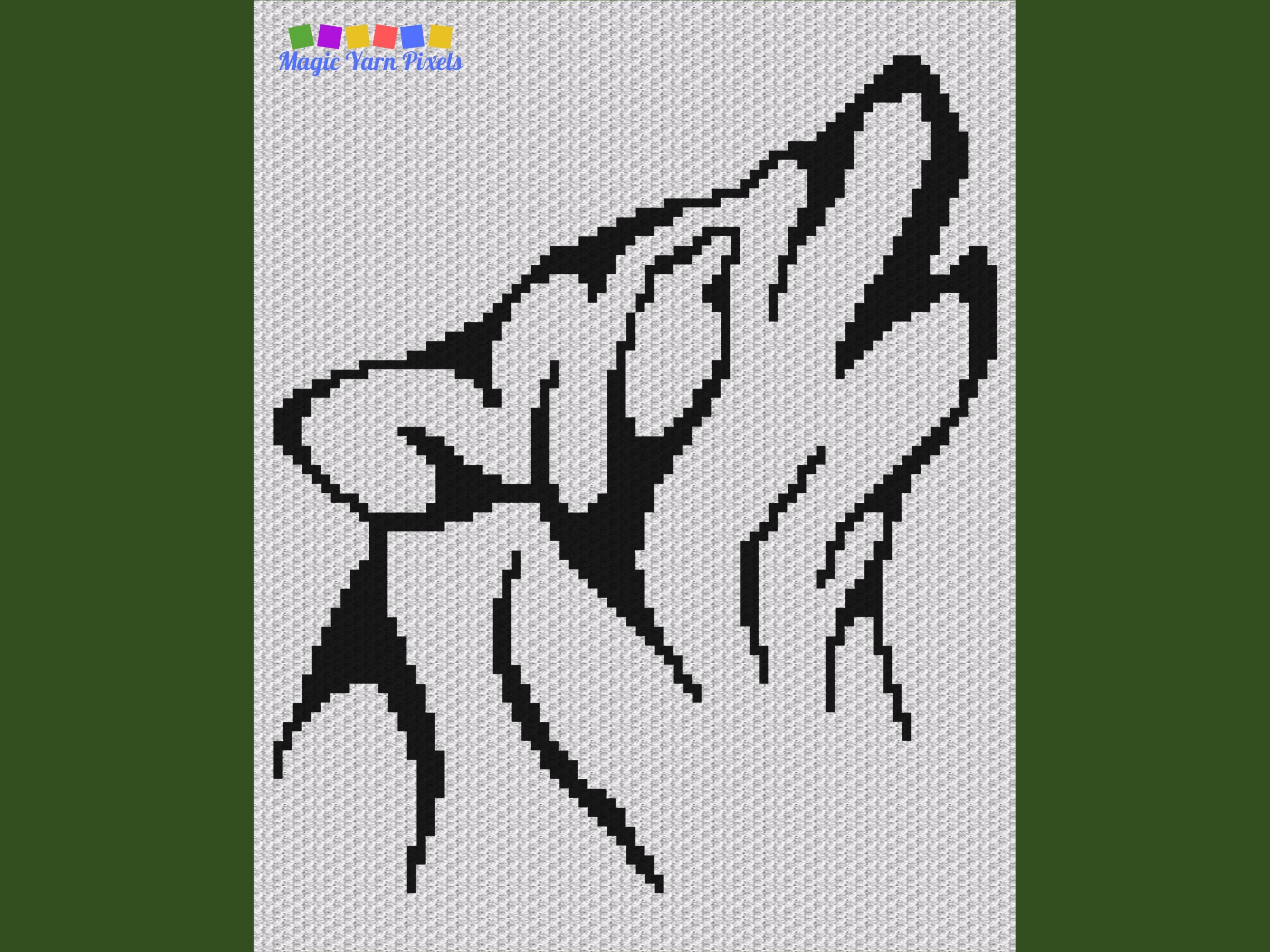 Howling Wolf Crochet Blanket Pattern – C2C Graph, Tapestry Afghan (PDF ...