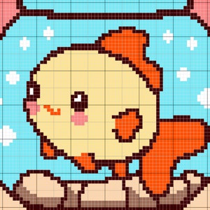 Goldfish in Bowl Graph & Pattern C2C + Tapestry Crochet - Fish Graphgan ...