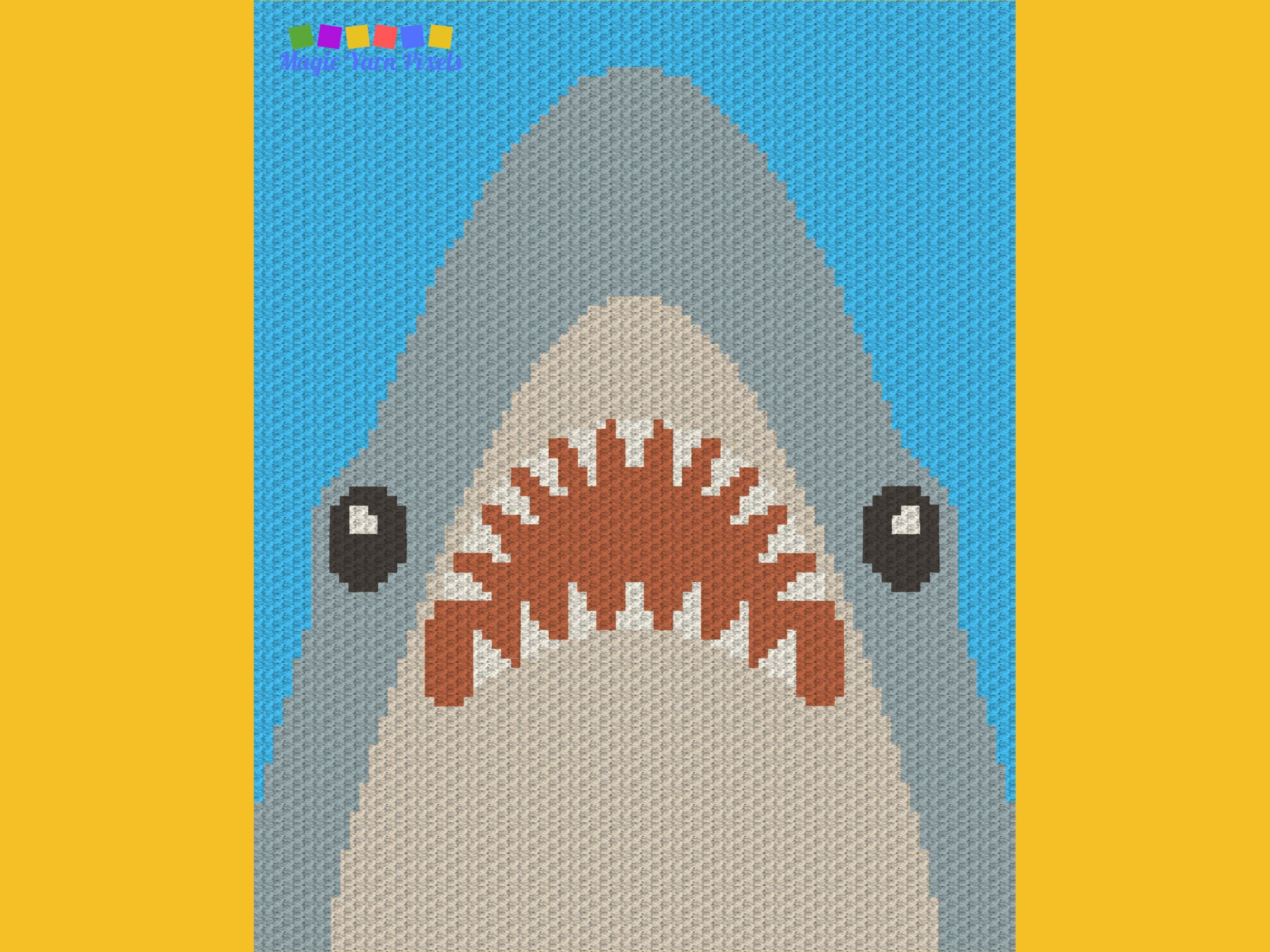Baby Shark C2C Crochet Blanket Pattern – Sea Fish Graphgan (PDF Pattern ...