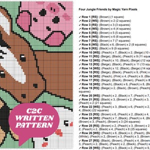 Farm Animal Friends Afghan Graph & Pattern C2C Tapestry Crochet - Farm ...