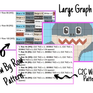 Baby Shark Crochet Pattern – C2C Graph, Nursery Blanket (PDF Pattern ...
