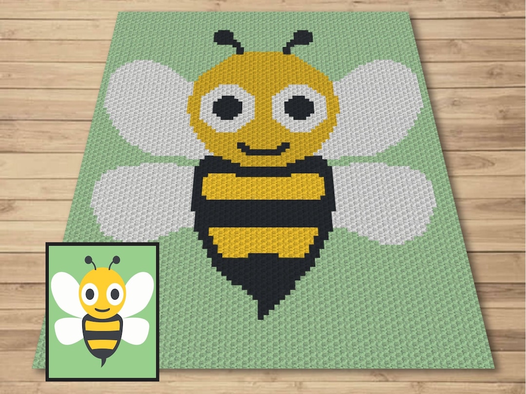 Cute Bumblebee Graph and Pattern C2C & Tapestry Crochet - Crochet Bee ...