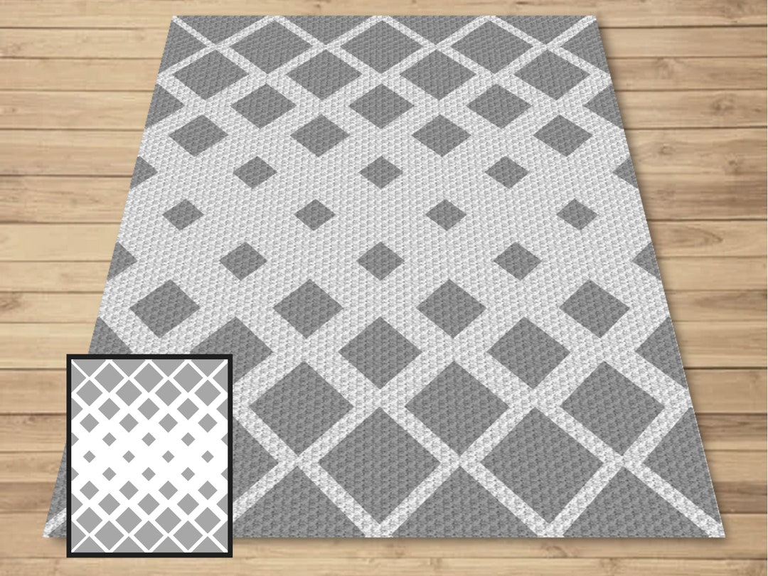 Fading Diamonds Print Graph and Pattern C2C & Tapestry Crochet ...