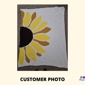 Sunflower Graph and Pattern C2C & Tapestry Crochet - Sunflower Summer ...