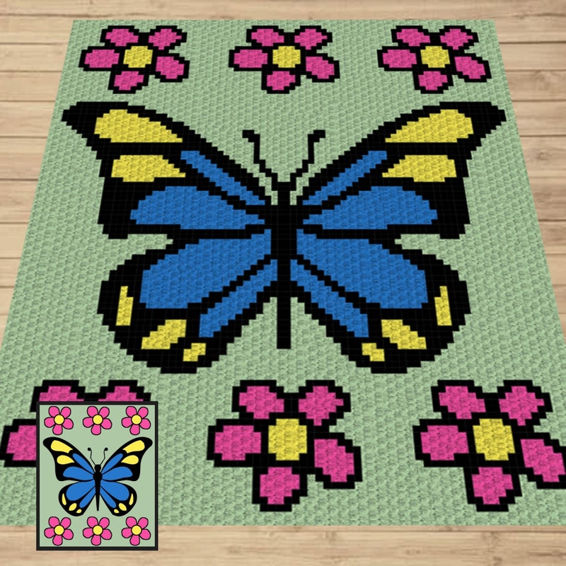 Crochet Butterfly Pattern - Etsy