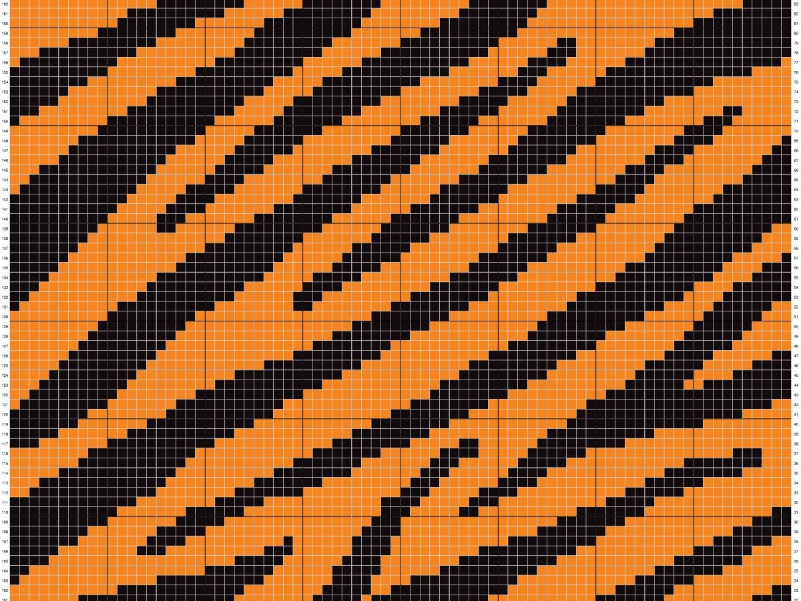 Tiger Print Graph Written Pattern for C2C & Tapestry Crochet - Etsy