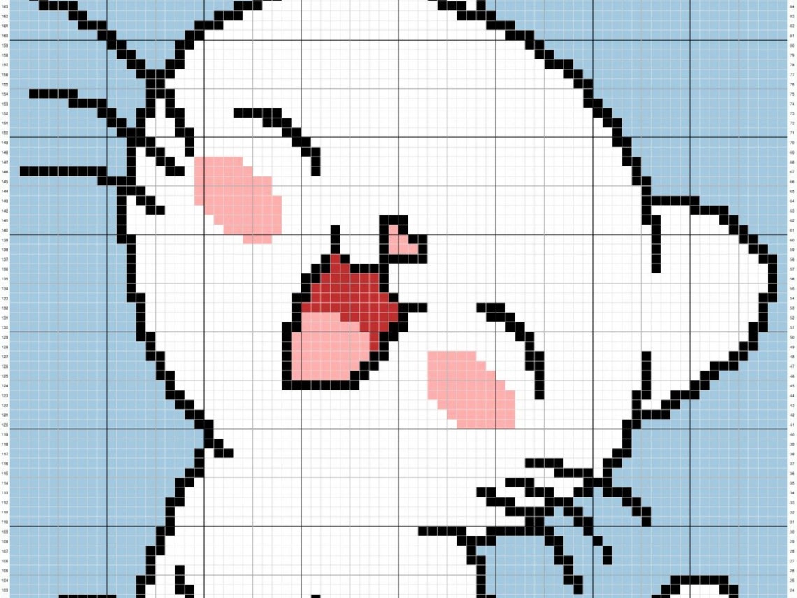 Cute Baby Cat Graph Written Pattern for C2C & Tapestry - Etsy