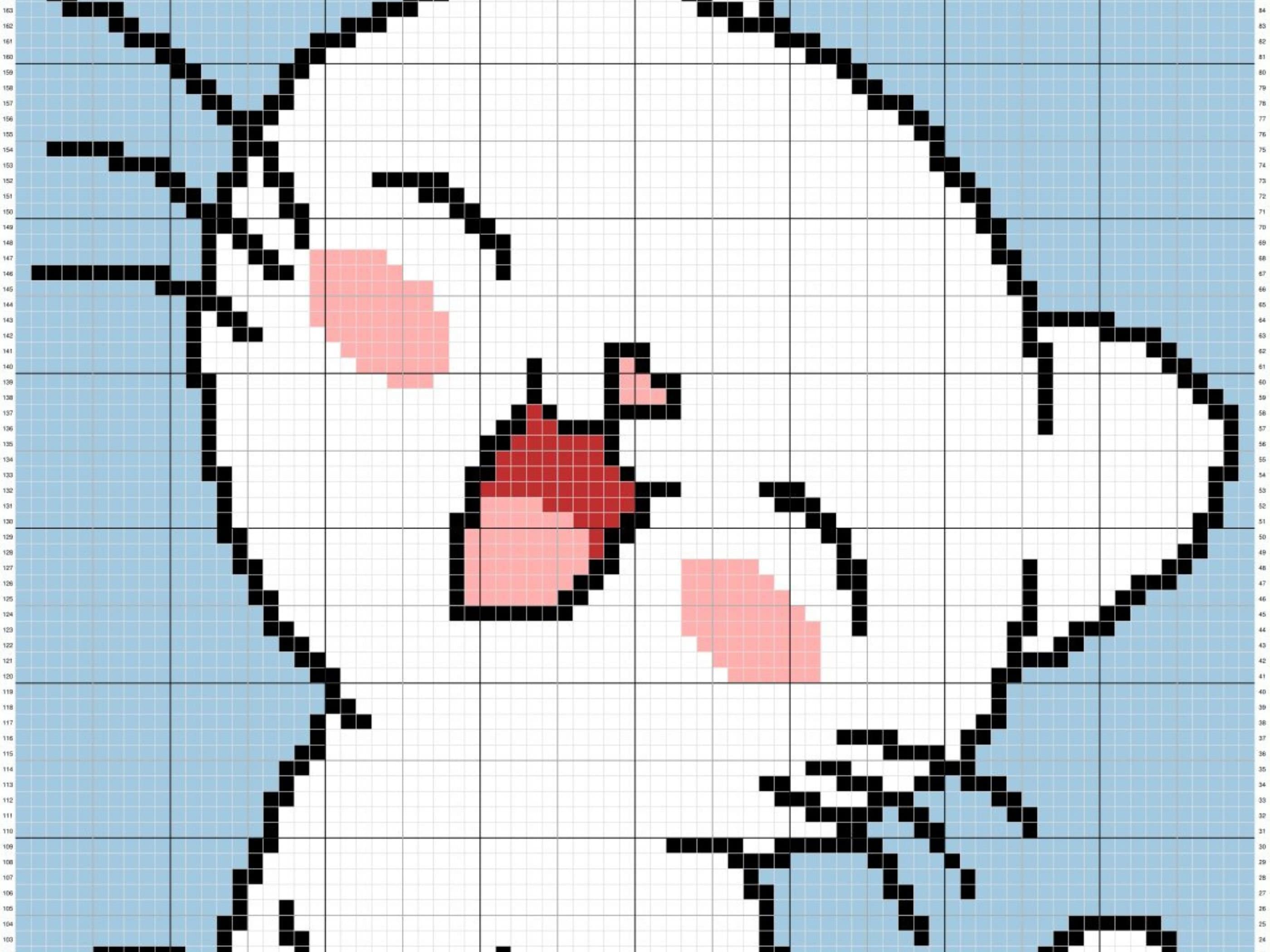 Cute Baby Cat Graph Written Pattern for C2C & Tapestry - Etsy