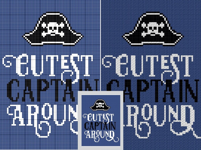Cutest Captain Crochet Graphghan Pattern – Pirate Nautical Blanket (PDF ...